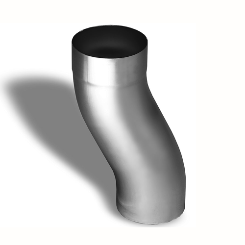 Zambelli 3" Round Downspout 2" Offsets for Zinc Half-Round Gutter Syst ...