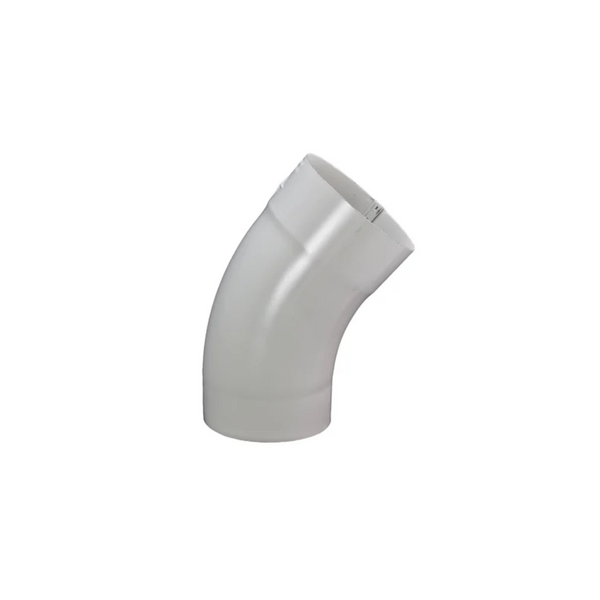 40° Downspout Elbows for Painted Half-Round Gutters - 4” - Antique Whi ...