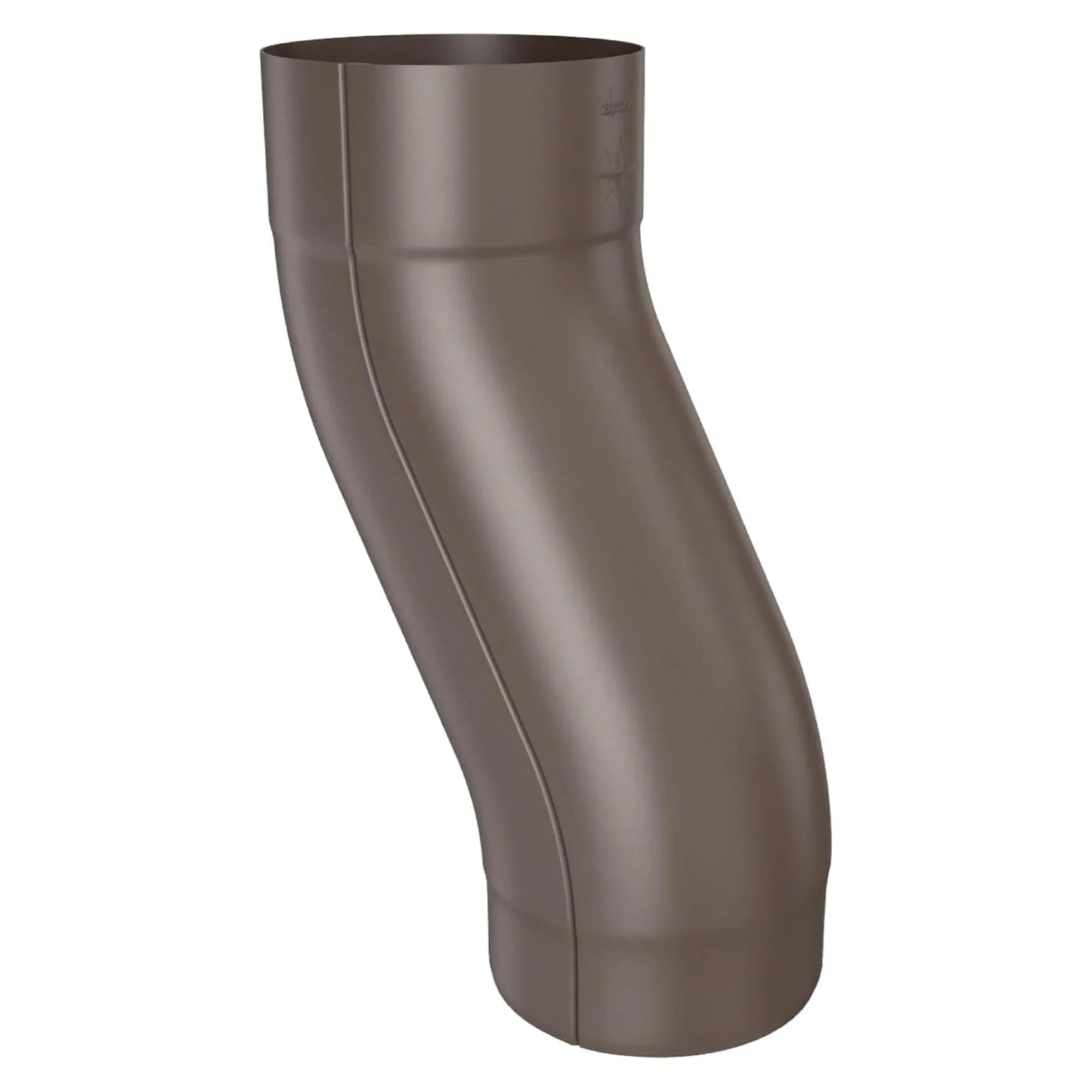 Downspout 2" Offsets for Painted Half-Round Gutters - 5" - Dark Bronze ...