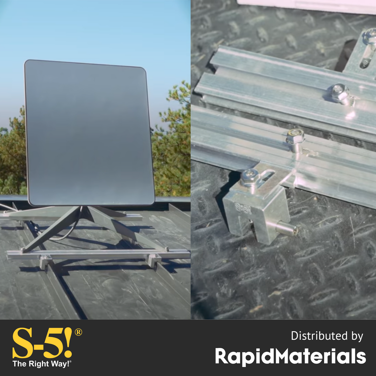 S-5! Satellite Dish Mounting Kit for Standing Seam Metal Roofs - LOW ...