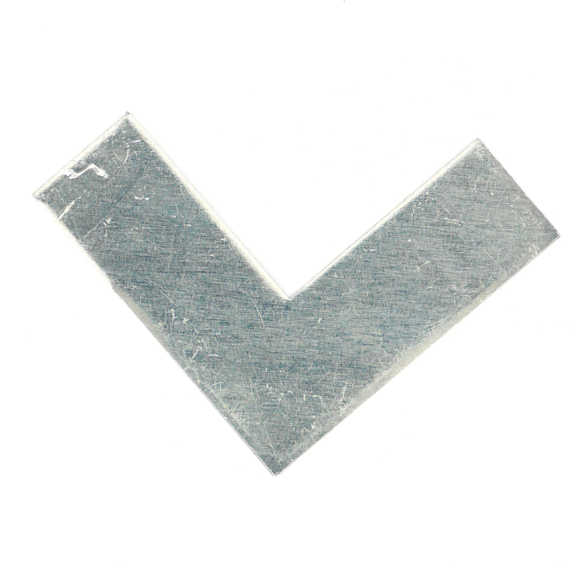Aluminum Chevron - .090" x 2" x 2" (48 per Box) – RapidMaterials