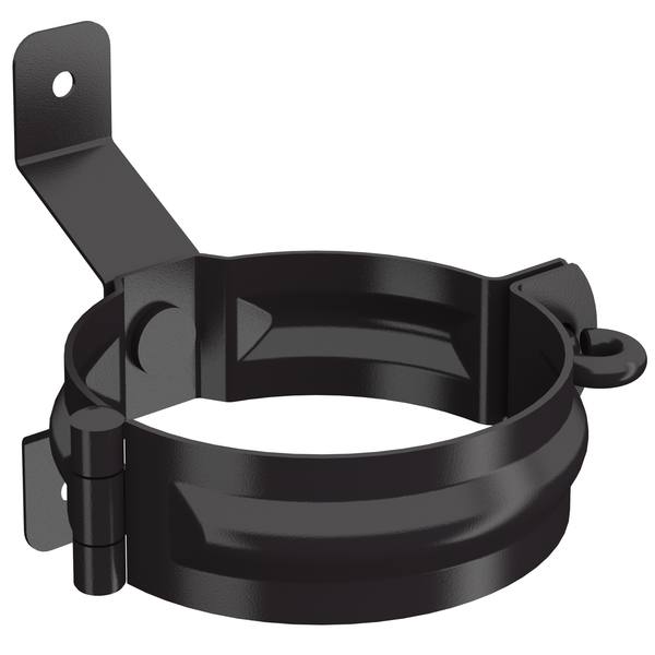 Nordic Steel Round Downspout Bracket – 4" – Dark Bronze – RapidMaterials